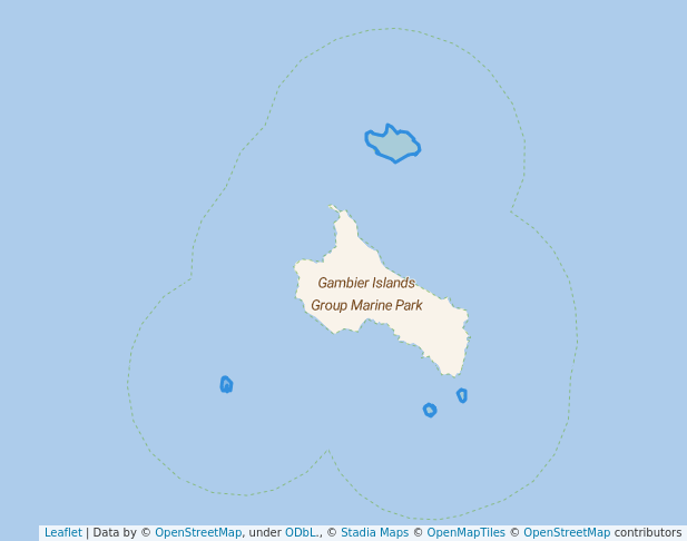 Gambier Islands Conservation Park in Wedge Island | Map and Routes