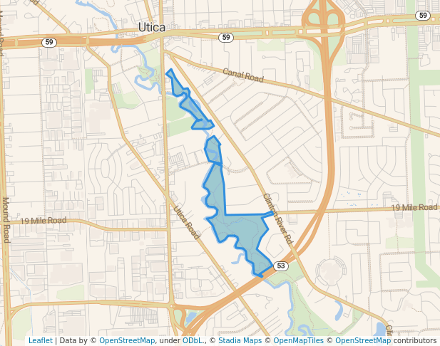 Clinton River Park North in Sterling Heights | Map and Routes