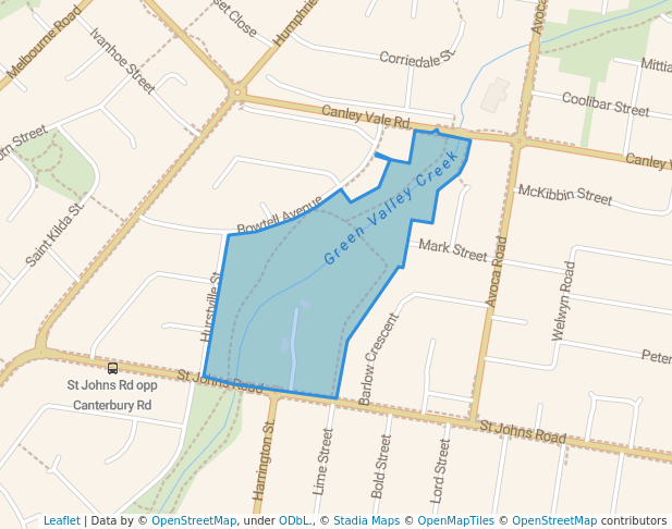 Chisholm Park in Canley Heights | Map and Routes