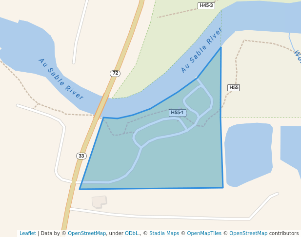 M33 Roadside Park in Mio | Map and Routes