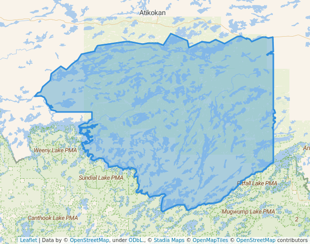 Quetico Provincial Park in Atikokan | Map and Routes