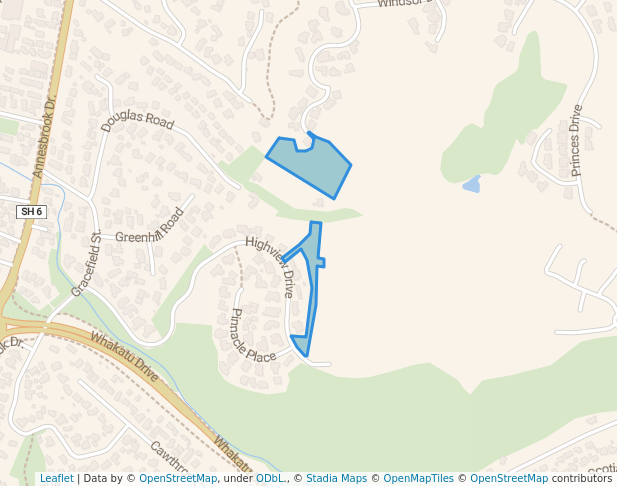 Tasman Heights Reserve in Nelson | Map and Routes