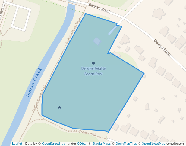 Berwyn Heights Sports Park in Berwyn Heights | Map and Routes