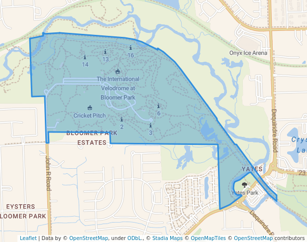 Bloomer Park in Rochester Hills | Map and Routes