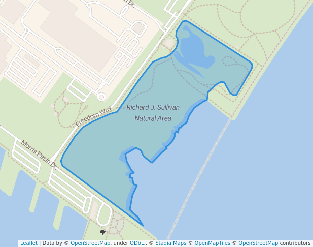 Richard J. Sullivan Natural Area in Jersey City | Map and Routes