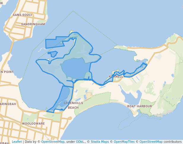 Towra Point Nature Reserve in Kurnell | Map and Routes