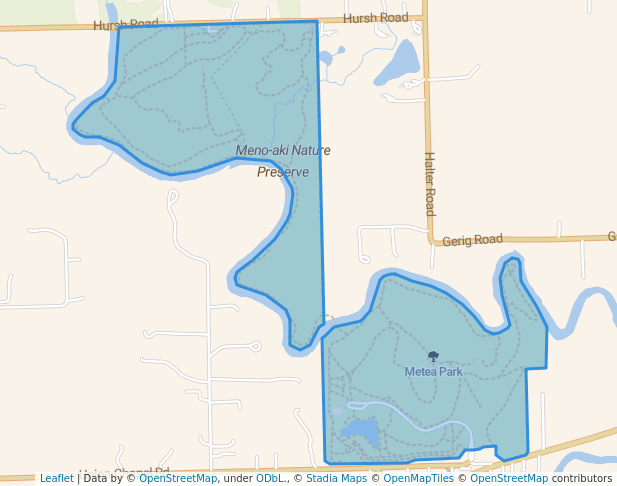 Metea Park in Leo-Cedarville | Map and Routes