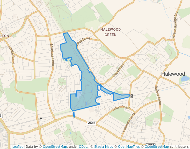 Halewood Triangle Country Park in undefined | Map and Routes