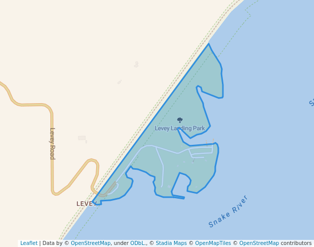 Levey Landing Park in Pasco | Map and Routes