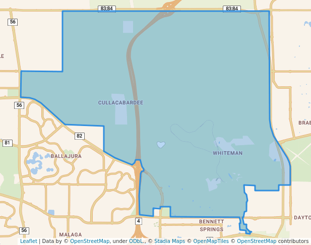 Whiteman Park in Whiteman | Map and Routes