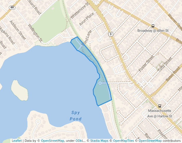Spy Pond Park in Arlington | Map and Routes