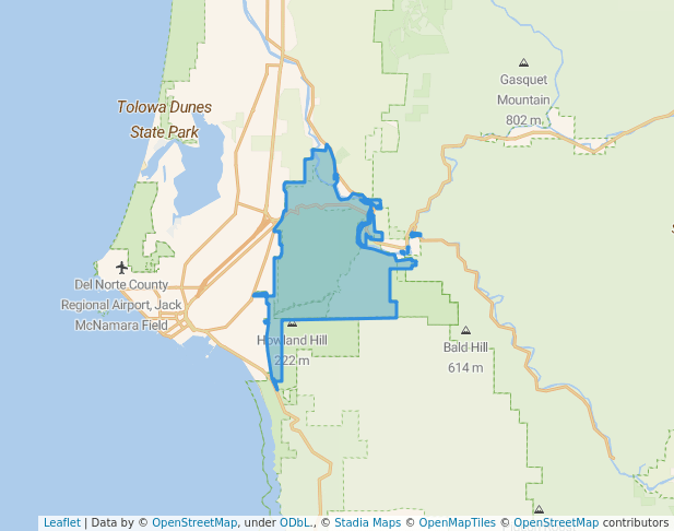 Jedediah Smith Redwoods State Park in Crescent City | Map and Routes