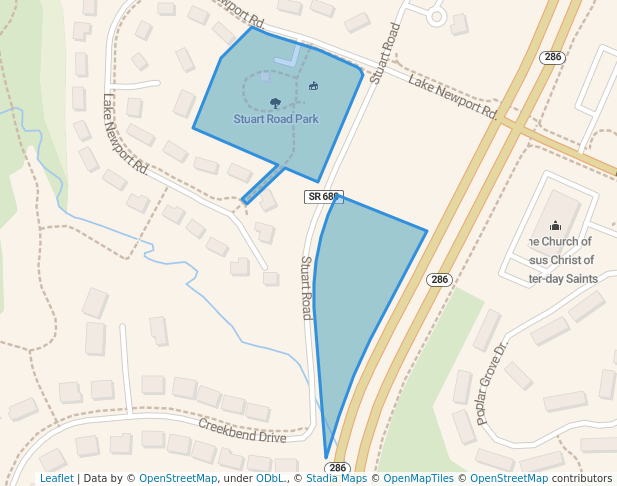 Stuart Road Park in Reston | Map and Routes