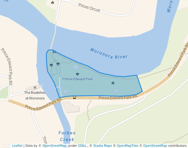 Prince Edward Park in Woronora | Map and Routes