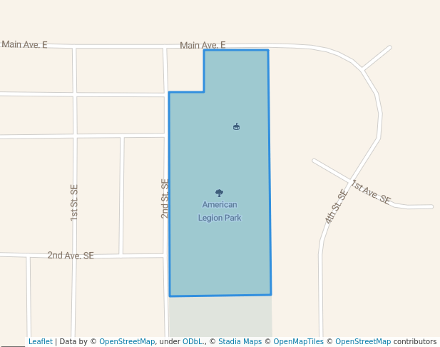 American Legion Park in Rothsay | Map and Routes