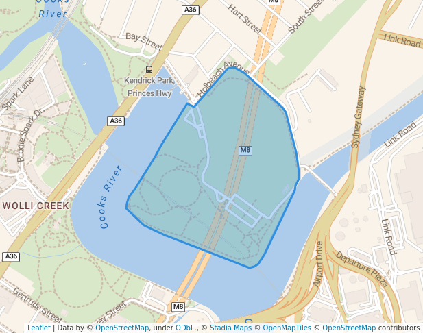 Tempe Reserve in Tempe | Map and Routes