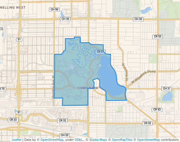 Como Park Zoo and Conservatory in Saint Paul | Map and Routes