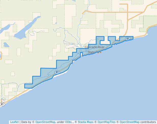 Cascade River State Park in Lutsen | Map and Routes