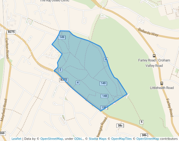 Croham Hurst in South Croydon | Map and Routes