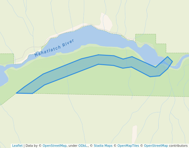 Nahatlatch Protected Area in Lytton | Map and Routes
