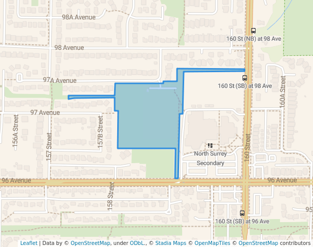 North Surrey Community Park in Surrey | Map and Routes