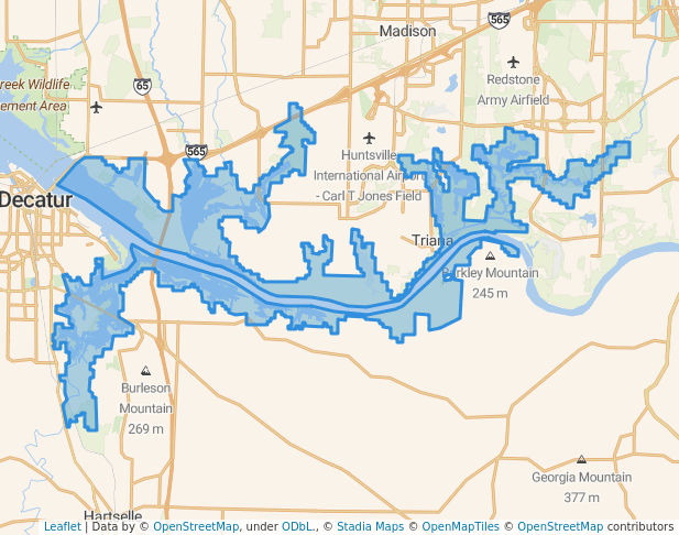 Wheeler National Wildlife Refuge in Madison | Map and Routes