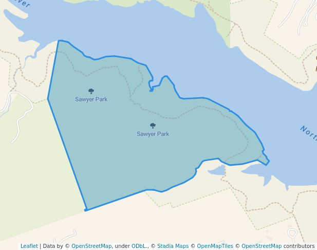 Sawyer Park in Georgetown | Map and Routes