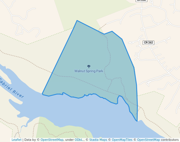 Walnut Spring Park in Georgetown | Map and Routes