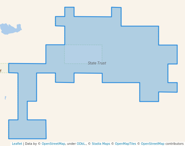 State Trust in Winifred | Map and Routes