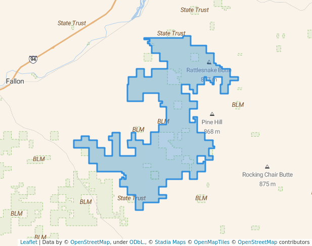 BLM in Fallon | Map and Routes