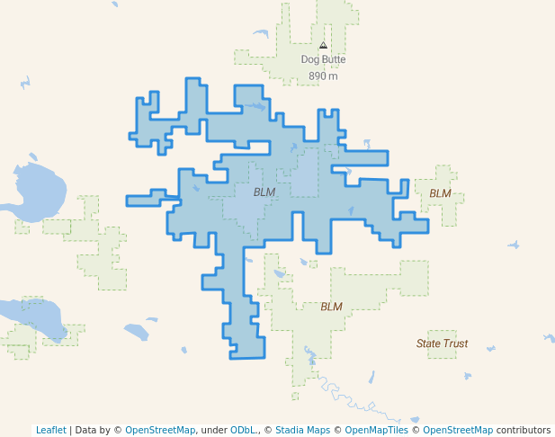 BLM in Winnett | Map and Routes