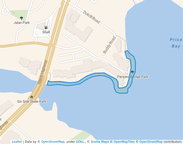 Parsons Bridge Park in Victoria | Map and Routes