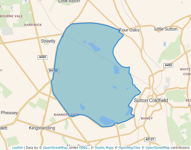Sutton Park in Birmingham | Map and Routes