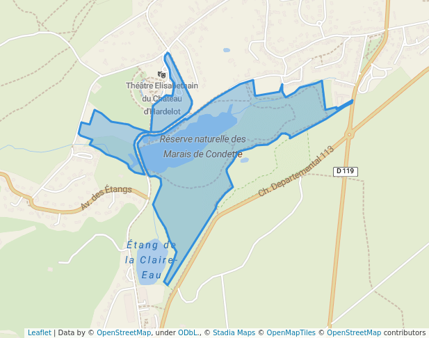 Réserve naturelle des Marais de Condette in Condette | Map and Routes