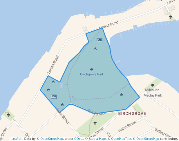 Birchgrove Park in Birchgrove | Map and Routes