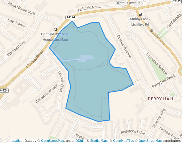 Perry Hall Park in Wolverhampton | Map and Routes