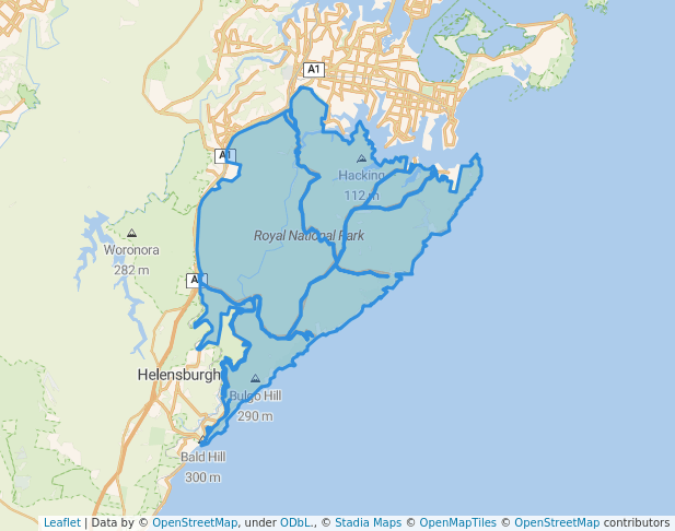 Royal National Park in Royal National Park | Map and Routes