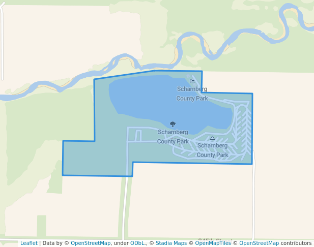 Scharnberg County Park in Everly | Map and Routes