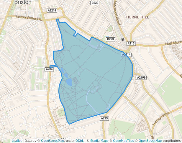 Brockwell Park in London | Map and Routes