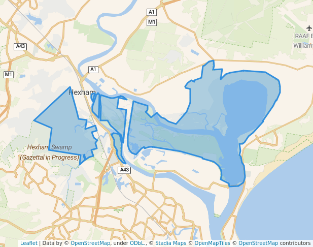 Hunter Wetlands National Park in Tomago | Map and Routes