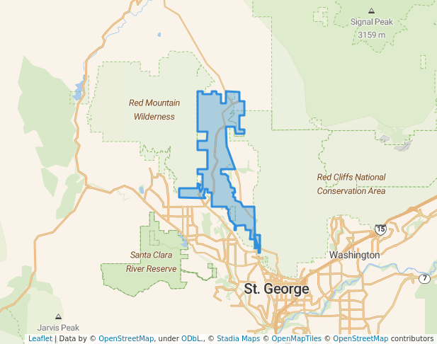 Snow Canyon State Park in St. George | Map and Routes