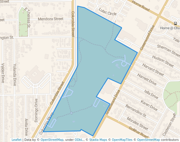 Greenwood Park in Corpus Christi | Map and Routes