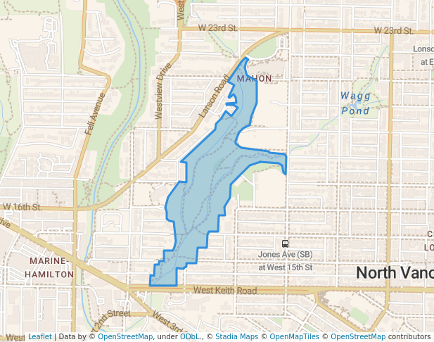 Mahon Park in North Vancouver | Map and Routes