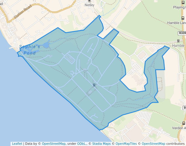 Royal Victoria Country Park in Netley | Map and Routes