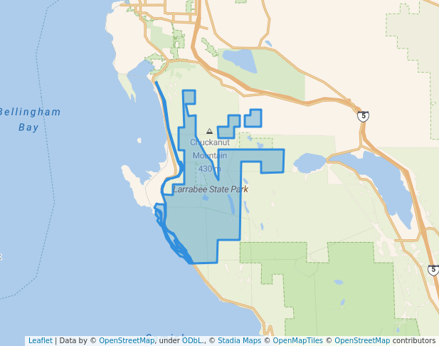 Larrabee State Park in Bellingham | Map and Routes