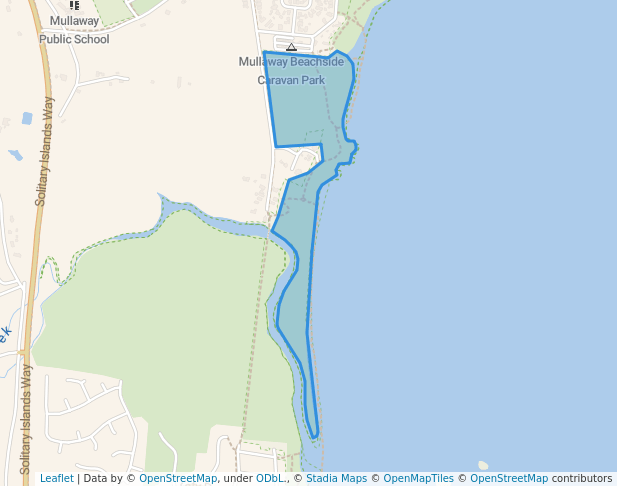 Coffs Coast Regional Park in Mullaway | Map and Routes
