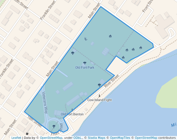 Old Fort Park in Fort Benton | Map and Routes