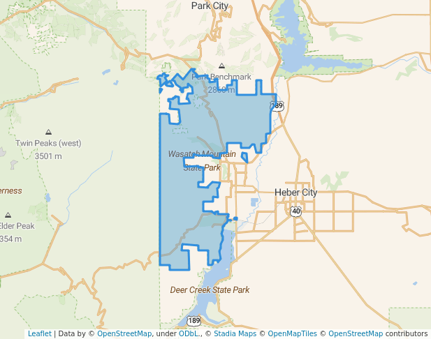 Wasatch Mountain State Park in Midway | Map and Routes