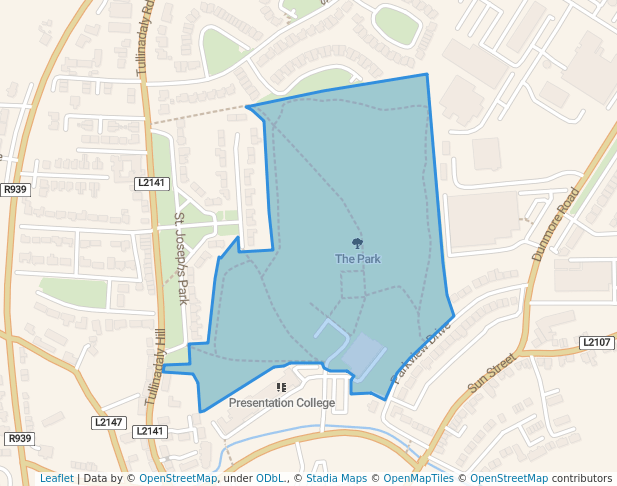 The Park in Tuam | Map and Routes