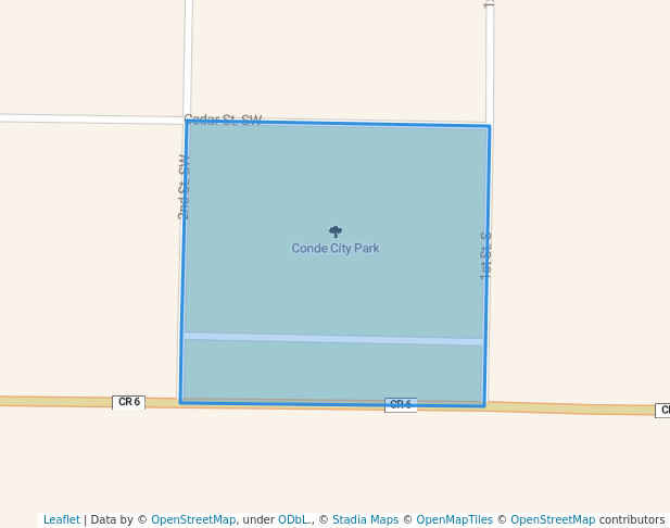 Conde City Park in Conde | Map and Routes